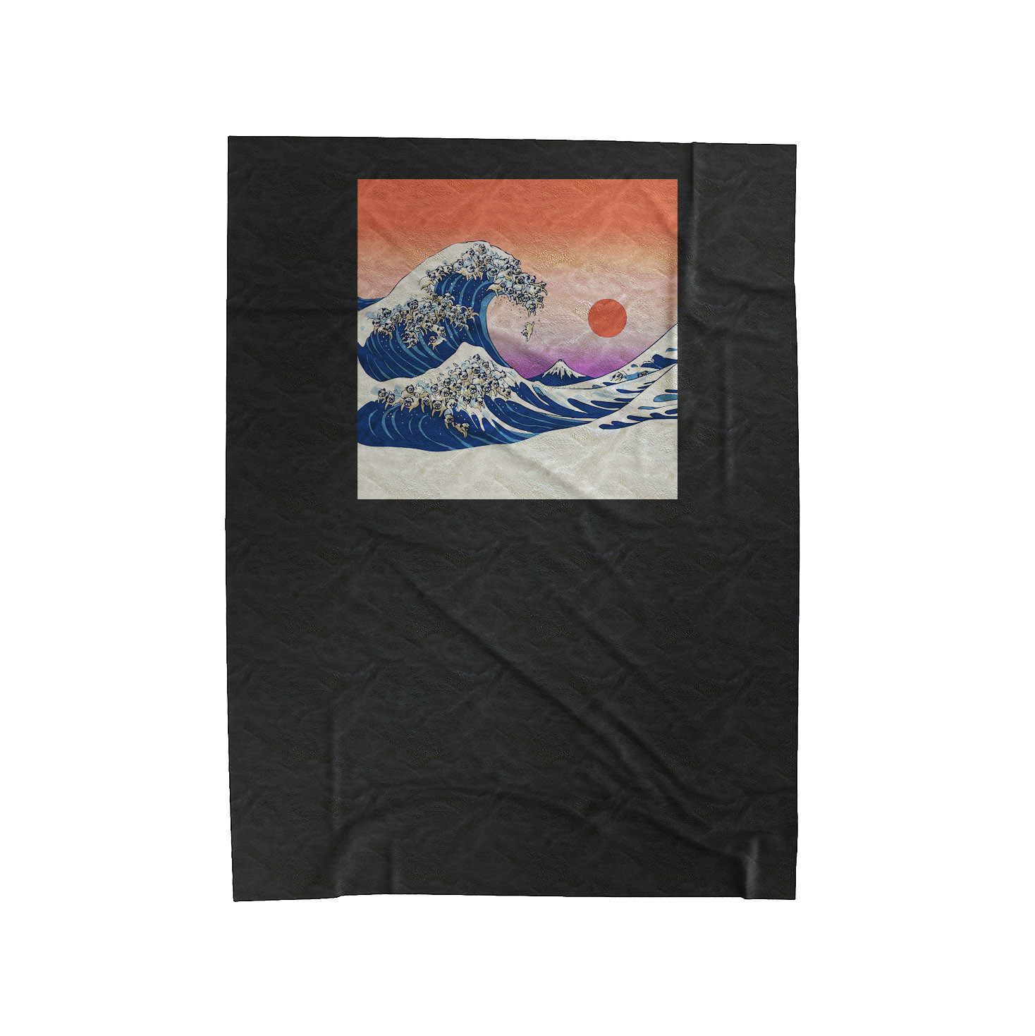 The Great Wave Of Pug Poster