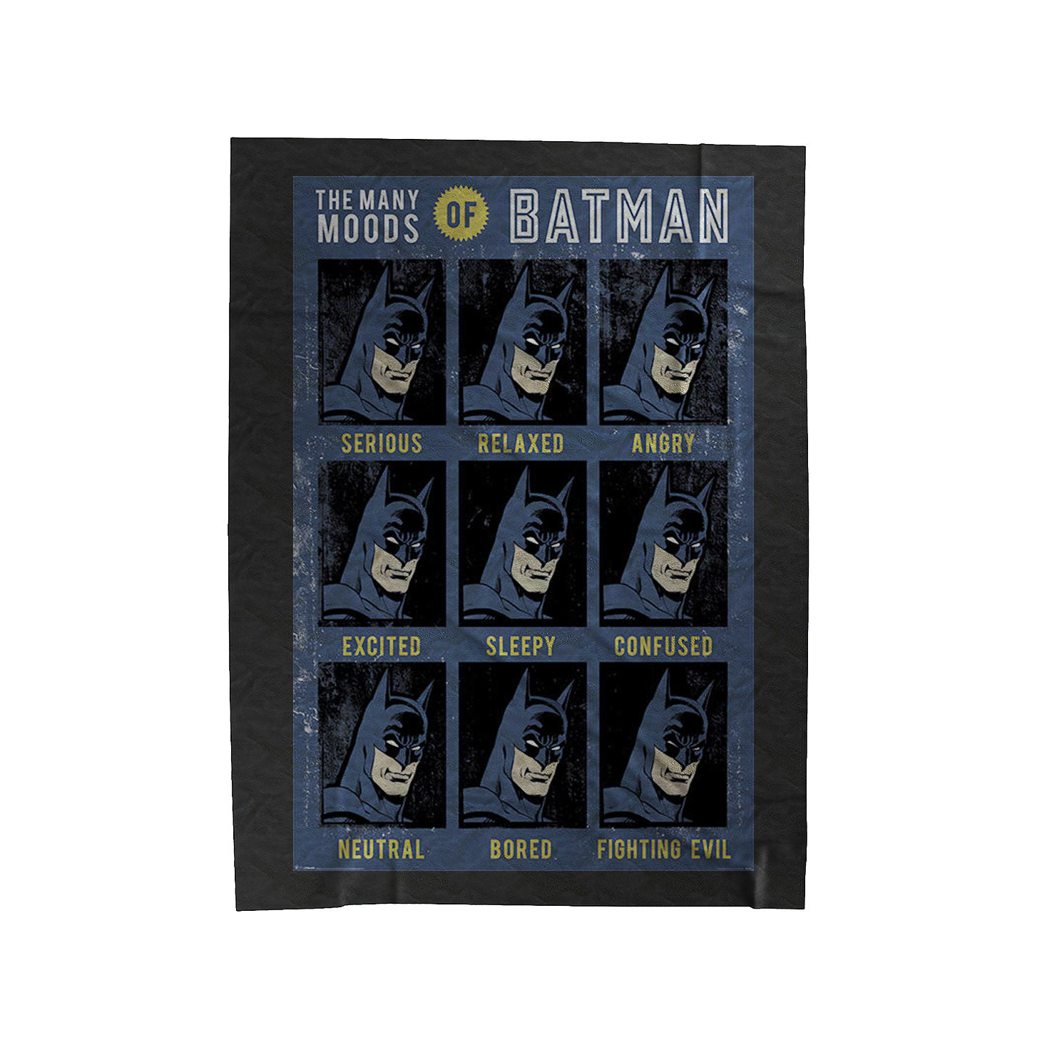The Many Moods Of Batman Poster