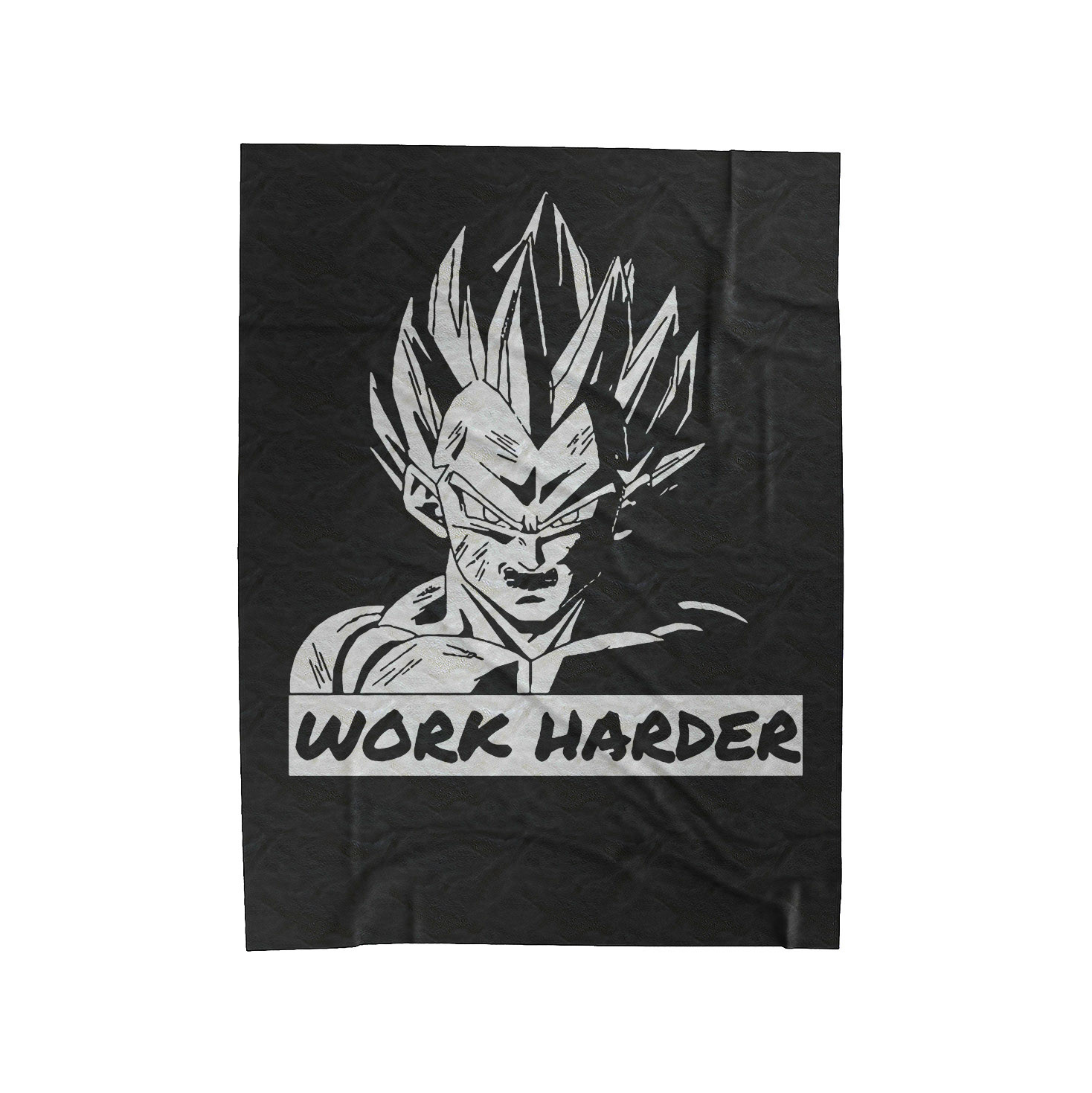 Work Harder Dragon Ball Z Vegeta Funny Poster