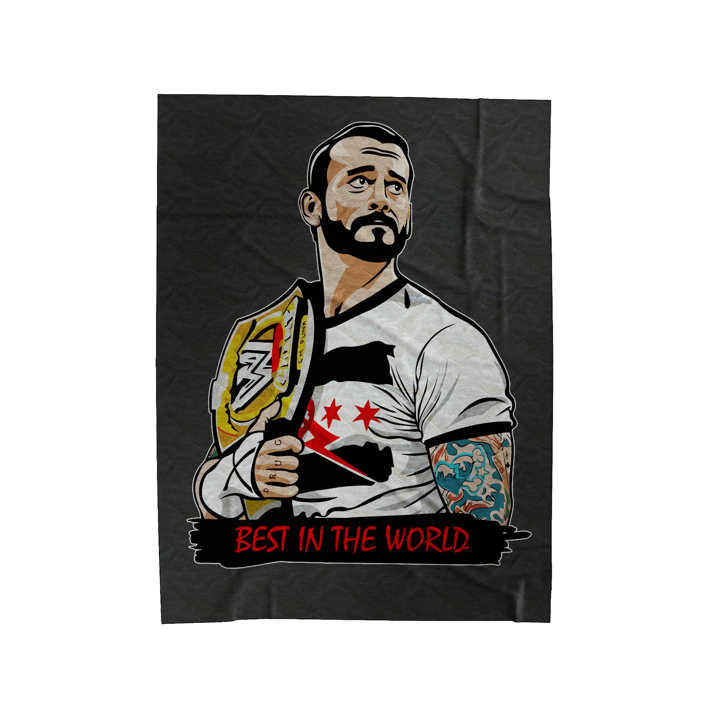 Wwe Cm Punk Cartoon Poster