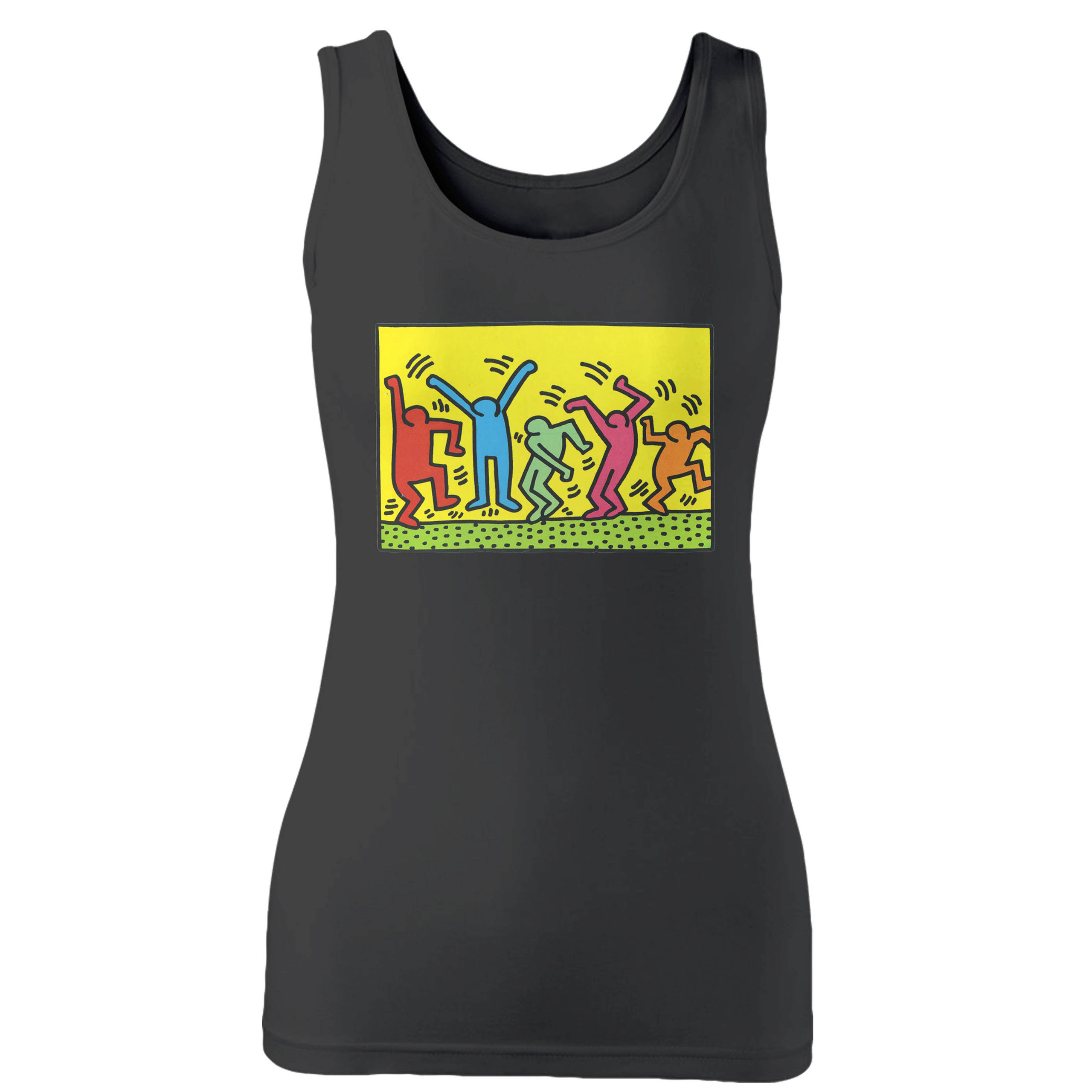 Keith Haring Dancing Art Men Tank Top