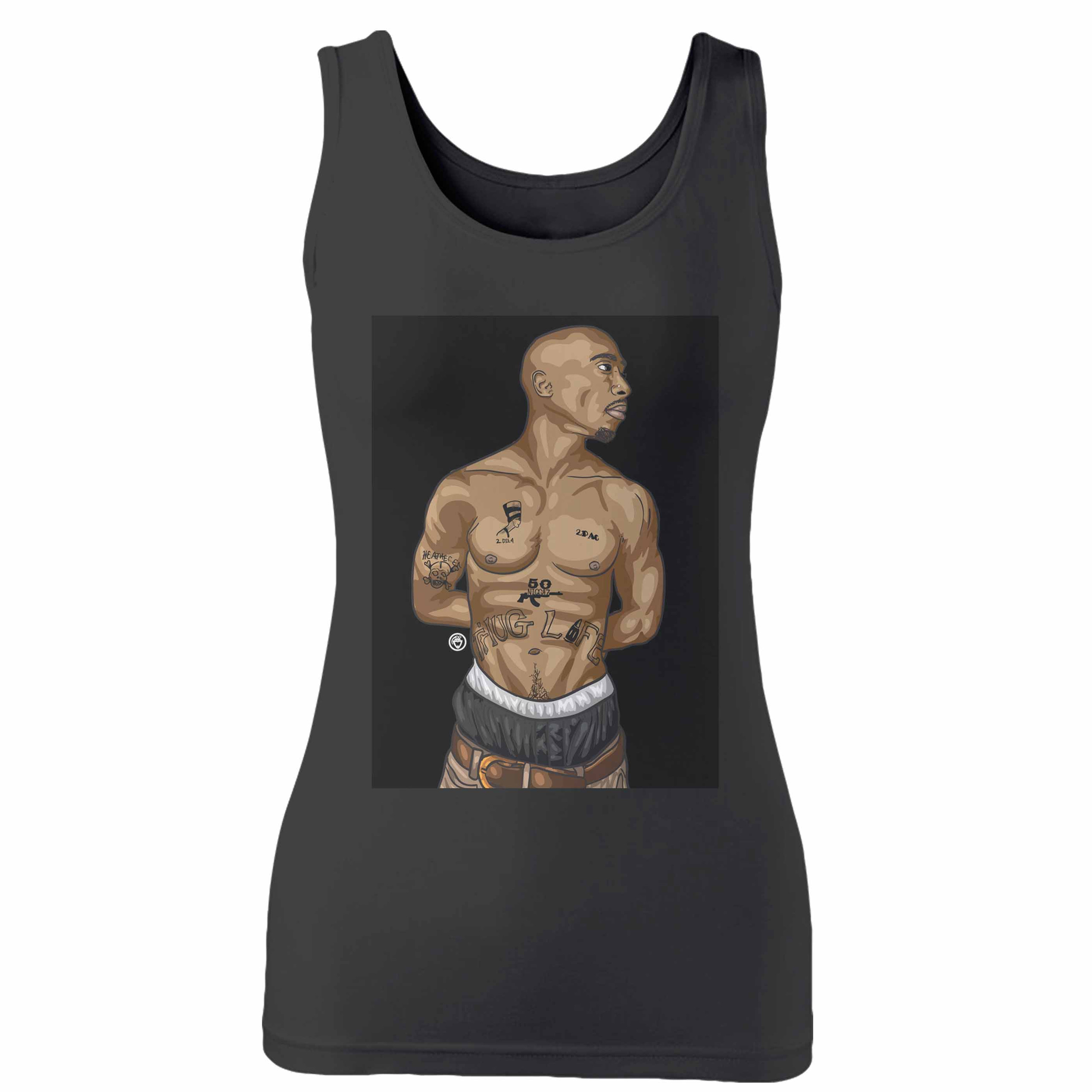Tupac Shakur's Tattoos Poster