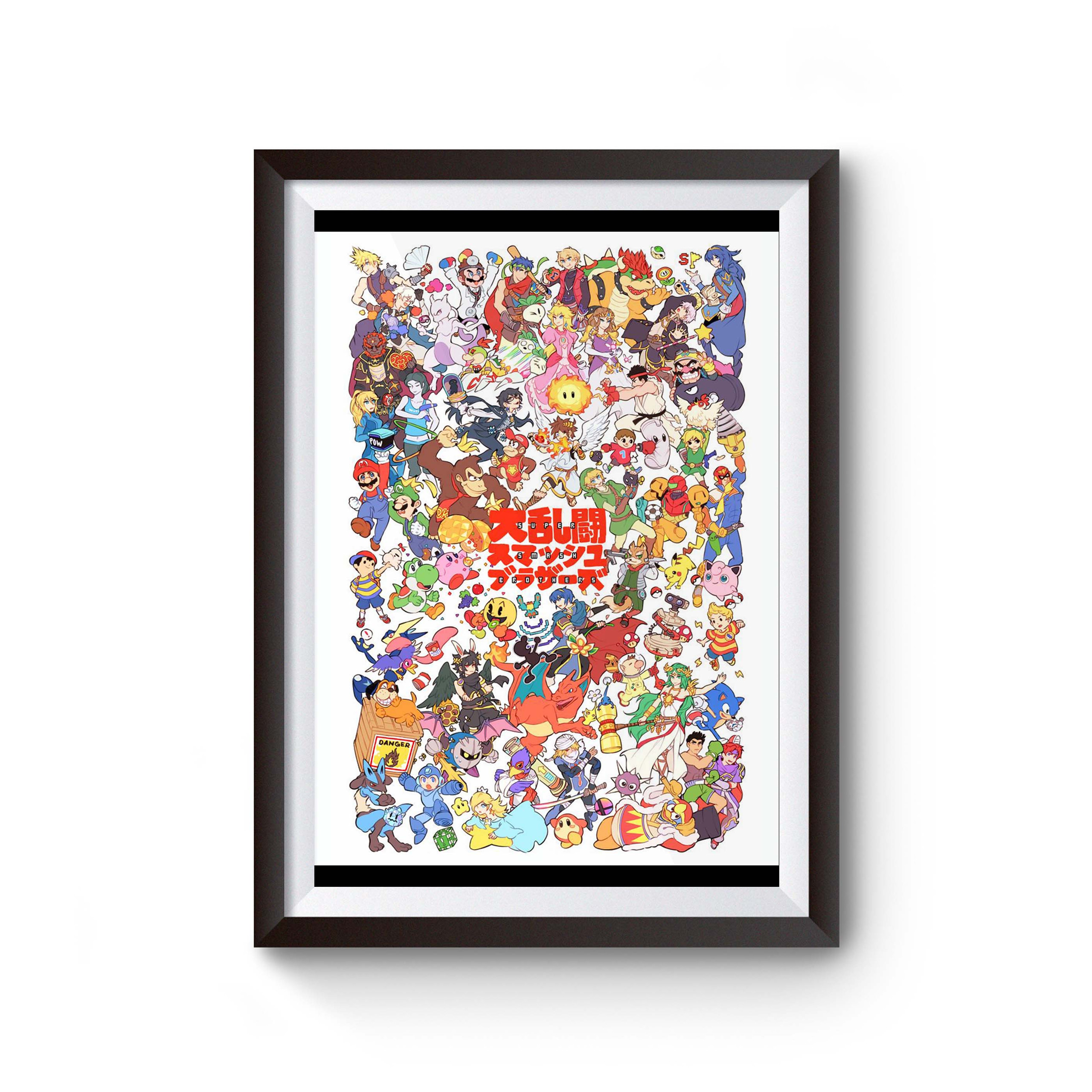 Super Smash Brother All Characters Poster