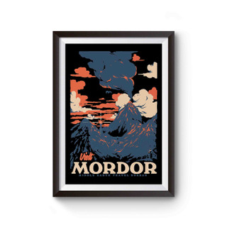 Visit Mordor Lord Of The Ring Inspired Poster