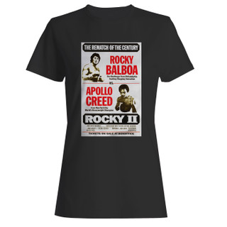 Rocky 2 Balboa Apollo Creed Stallone Movie Poster Women T Shirt
