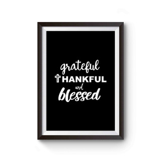 Thankful Thanksgiving Grateful Poster