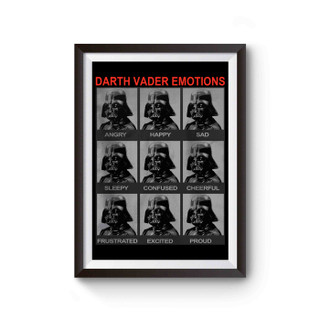 Star Wars Darth Vader Emotions Moods Of Darth Vader Long Sleeve Shirt
