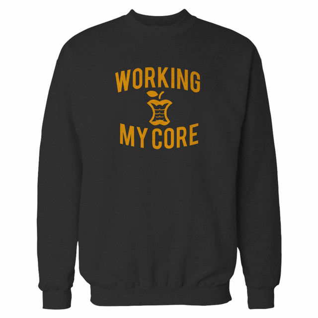 Working My Core Fitness Gym Poster