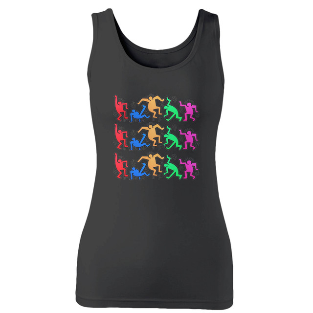 Keith Haring Dancing Art Men Tank Top