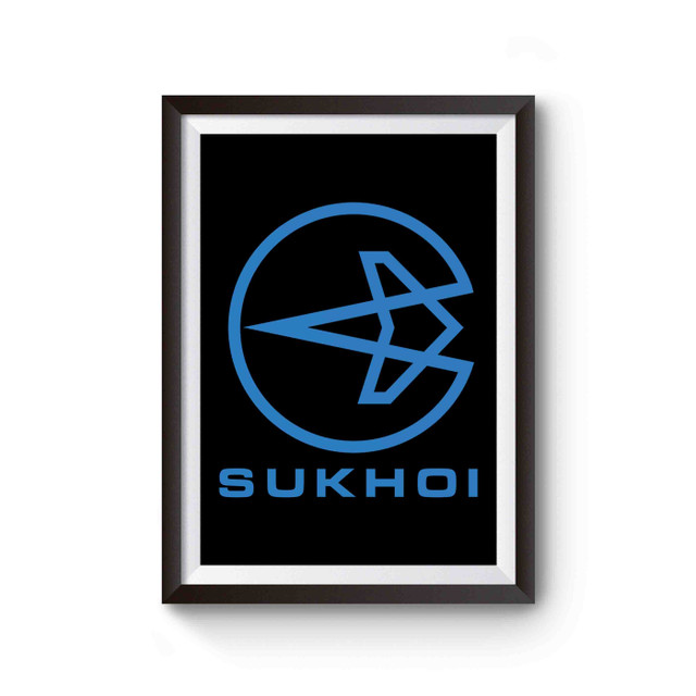Sukhoi Russian Aircraft Logo Poster