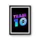 Team 10 Logo Jake Paul Merch Galaxy Poster
