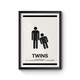 Twins Pictogram Poster