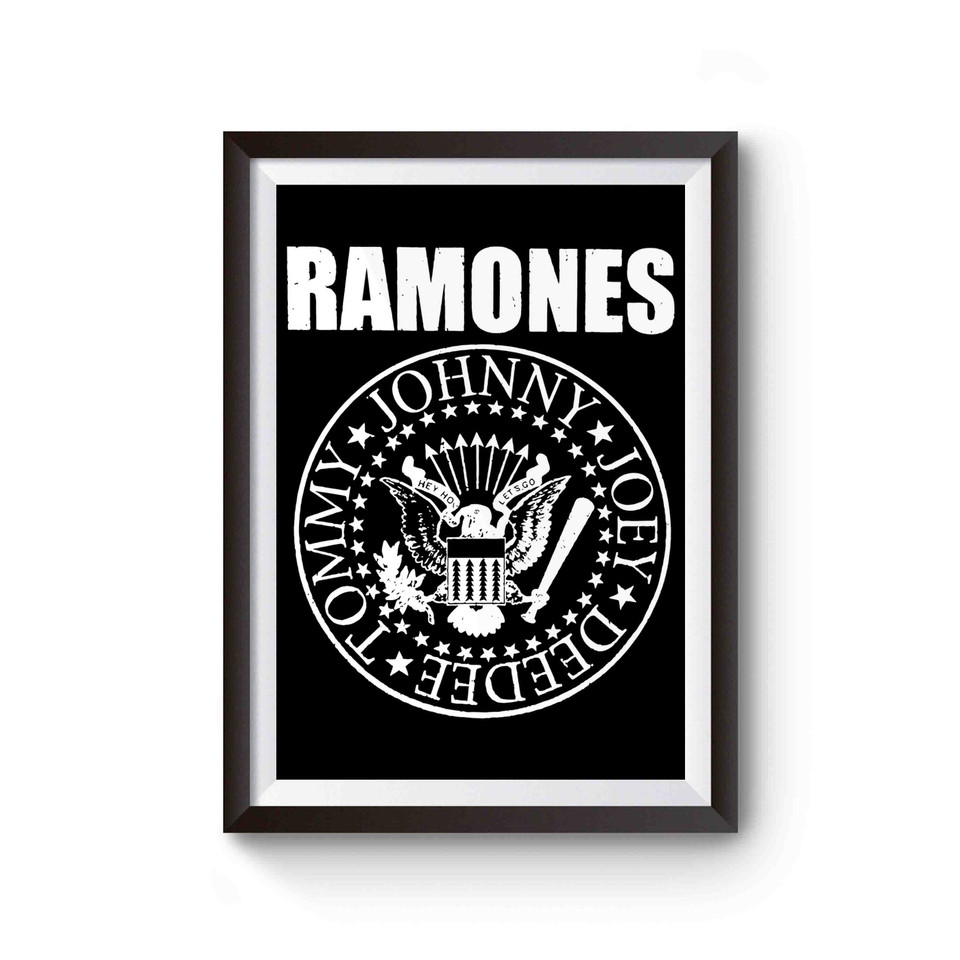 The Ramones Vintage Punk Rock Classic Logo Poster