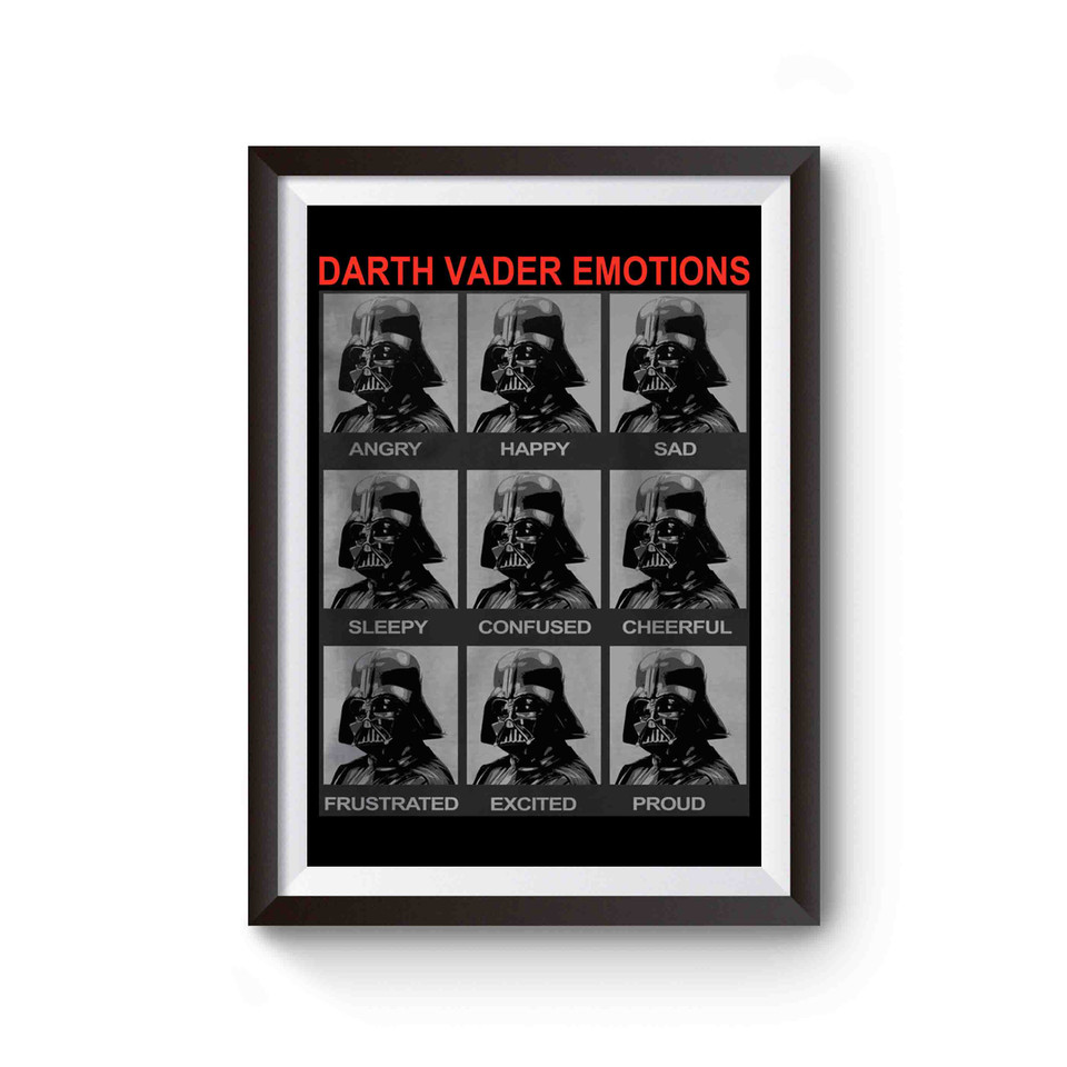 Star Wars Darth Vader Emotions Moods Of Darth Vader Long Sleeve Shirt