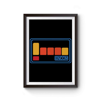 Tron Encom Computer Logo 1982 Sci-Fi Movie Poster