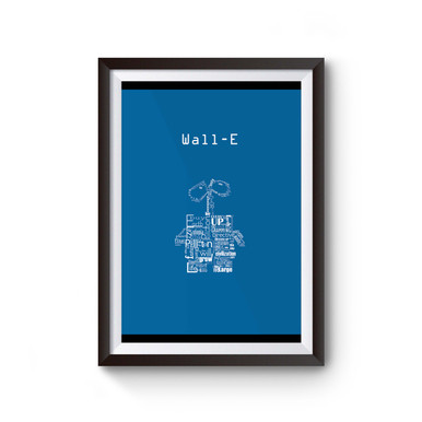 Typography Wall E Poster