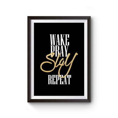 Wake Pray Slay Repeat Quote Party Bachelorette Boho Bohemian Boho Chic ...