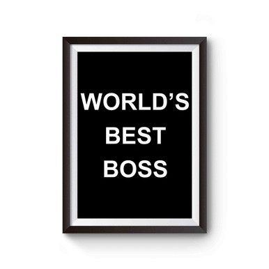 World's Best Boss Poster