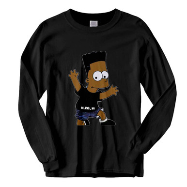 black bart simpson Fresh Best Long Sleeve Shirt