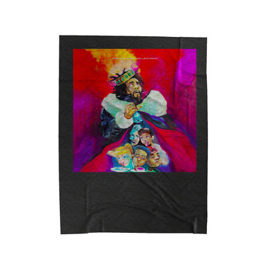 J Cole Kod Album Cover Art Velveteen Blanket