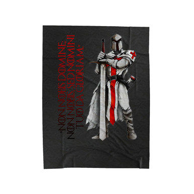 Knights Templar Crusader Teutonic Creed 1 Velveteen Blanket