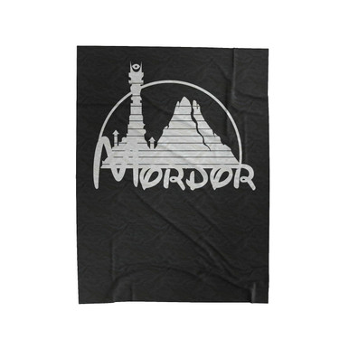 Mordor Disney Castle Velveteen Blanket
