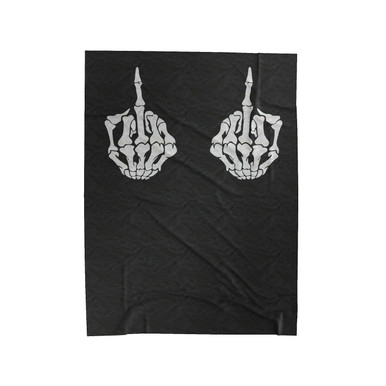 Skeleton Hands Middle Finger Funny Geek Comedy Nerd Humour Halloween ...