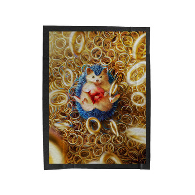 Sonic The Hedgehog Rings Velveteen Blanket