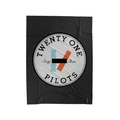 Twenty One Pilots Logo Circle Velveteen Blanket