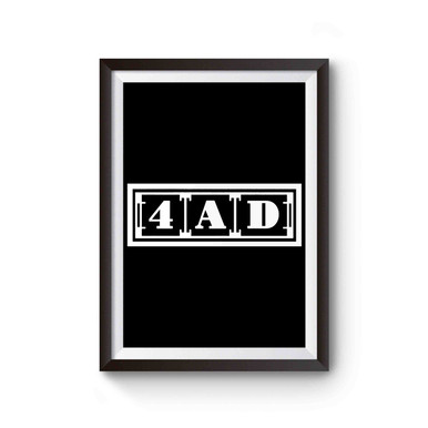 4ad Records Logo Poster