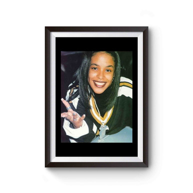 Aaliyah Cute Smile Singer Poster