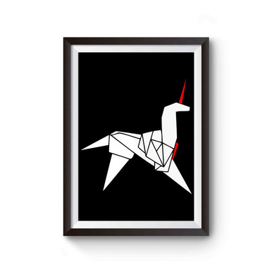 Blade Runner Origami Unicorn Poster
