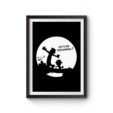 Calvin And Hobbes Let's Go Exploring Poster
