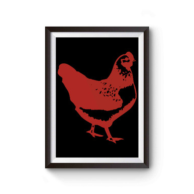 Chicken Backyard Chickens Urban Farmer Farming Poster