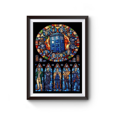 Doctor Who Stained Glass Poster