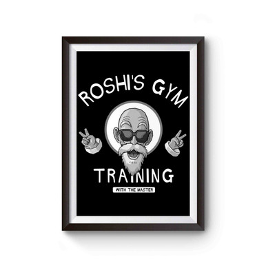 Dragon Ball Master Roshi Gym Training Poster