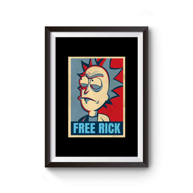 Free Rick Sanchez Obey Poster