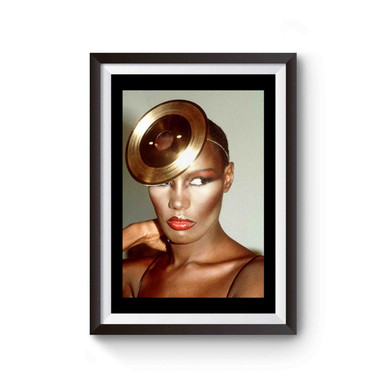 Grace Jones 45 Vinyl Art My Jamaican Guy Living My Life Disco Poster