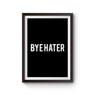Hi Hater Bye Hater Funny Meme 1 Poster