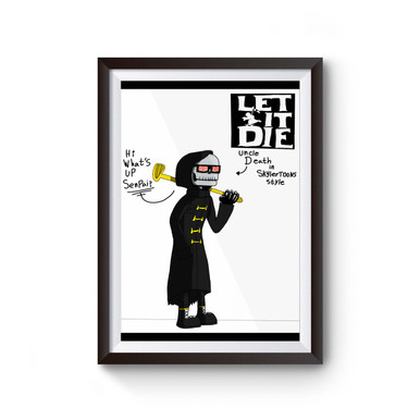 Let It Die Uncle Death In Skylertoons Poster