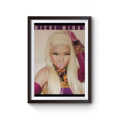 Nicki Minaj Signed Poster