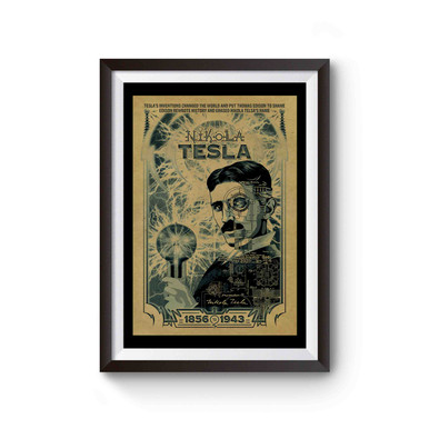 Nikola Tesla Steampunk Poster