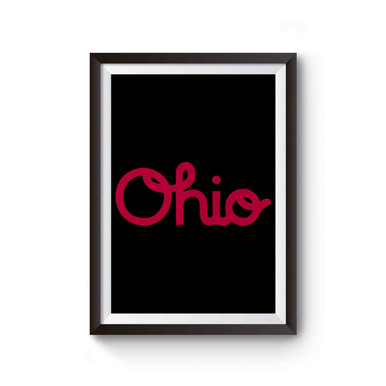 Ohio Script Inspired Poster