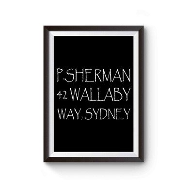 P Sherman Nemo Address Finding Nemo Disney Poster