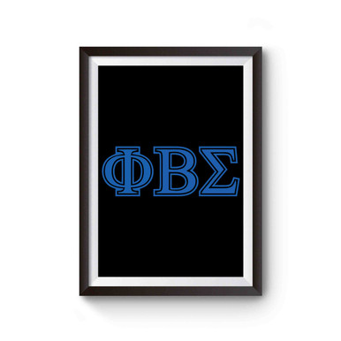 Phi Beta Sigma Greek Letters Poster