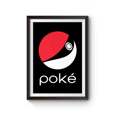 Poke Ball Cola Logo Parody Poster