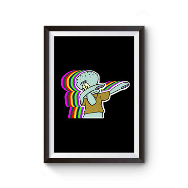 Squidward Dab Dank Meme Poster