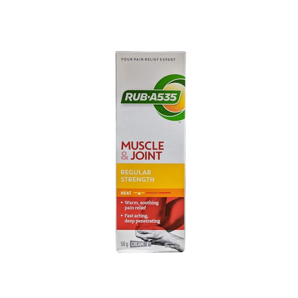 RUB A535 Muscle & Joint Pain Relief Heat Cream, No Odour, Extra Strength