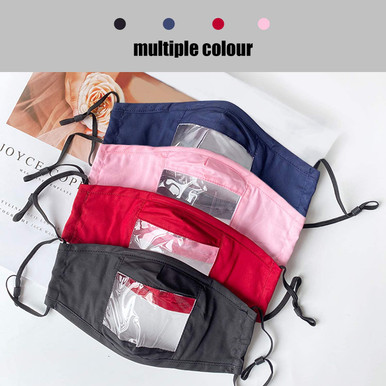 Clear Window Reusable Mask