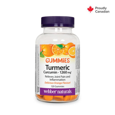 Webber Naturals - Turmeric Curcumin 1260mg Gummies - Orange - 120